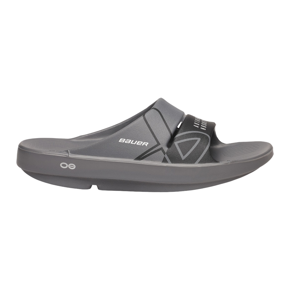 S25 BAUER OOFOS SPORT SLIDE SENIOR GREY