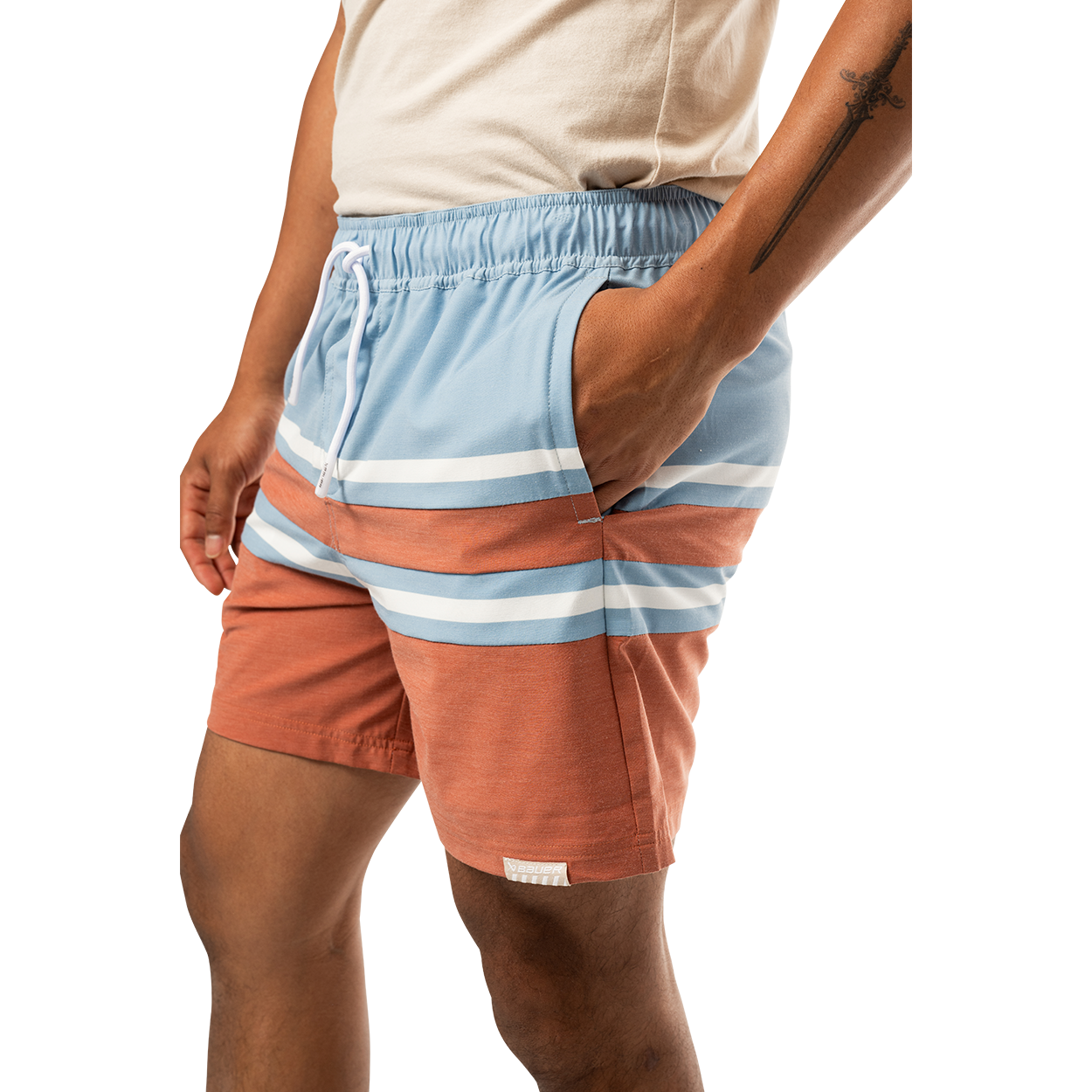 BAUER DEEP END SWIM SHORT BRICK SENIOR
