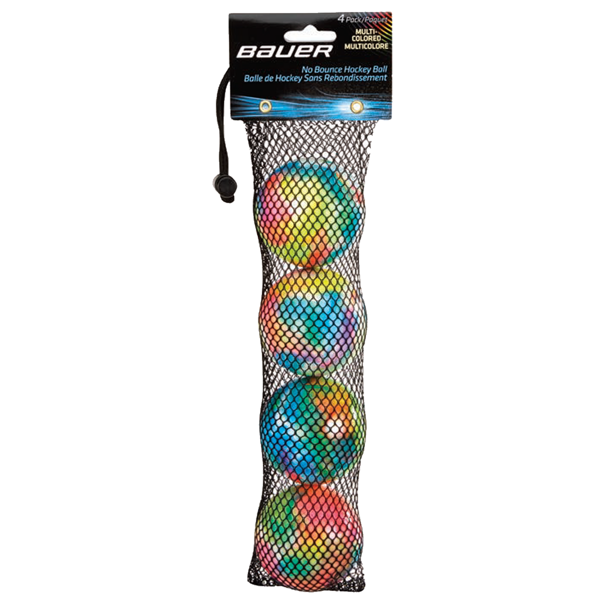 MULTI-COLORED NO-BOUNCE HOCKEY BALLS